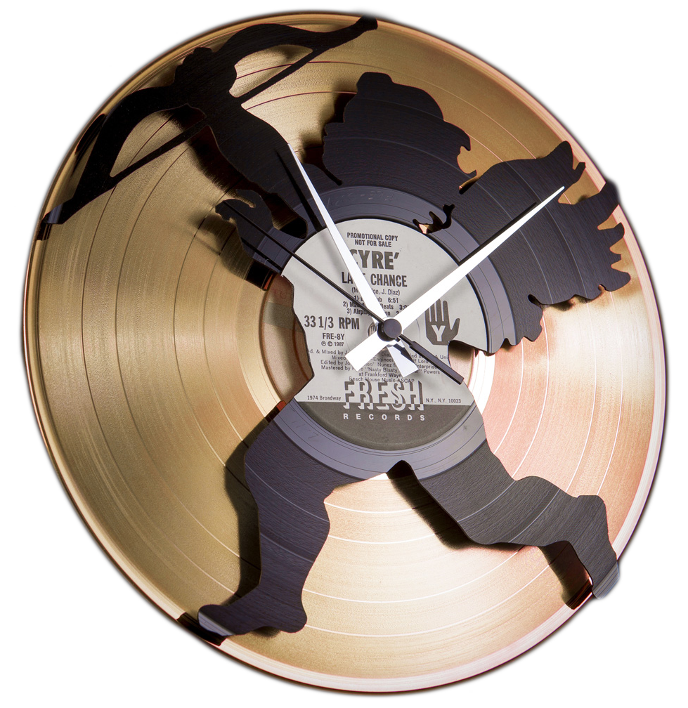 DISCOCLOCK WANDUHR VINYL EROS DOUBLE DD032GB auf www.laclock.de ...